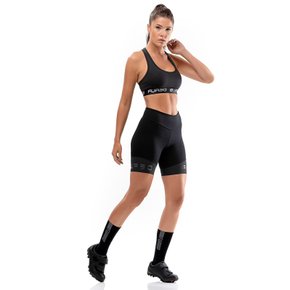 Bermuda Furbo Ray Feminino Preto - Dárien Bike Shop
