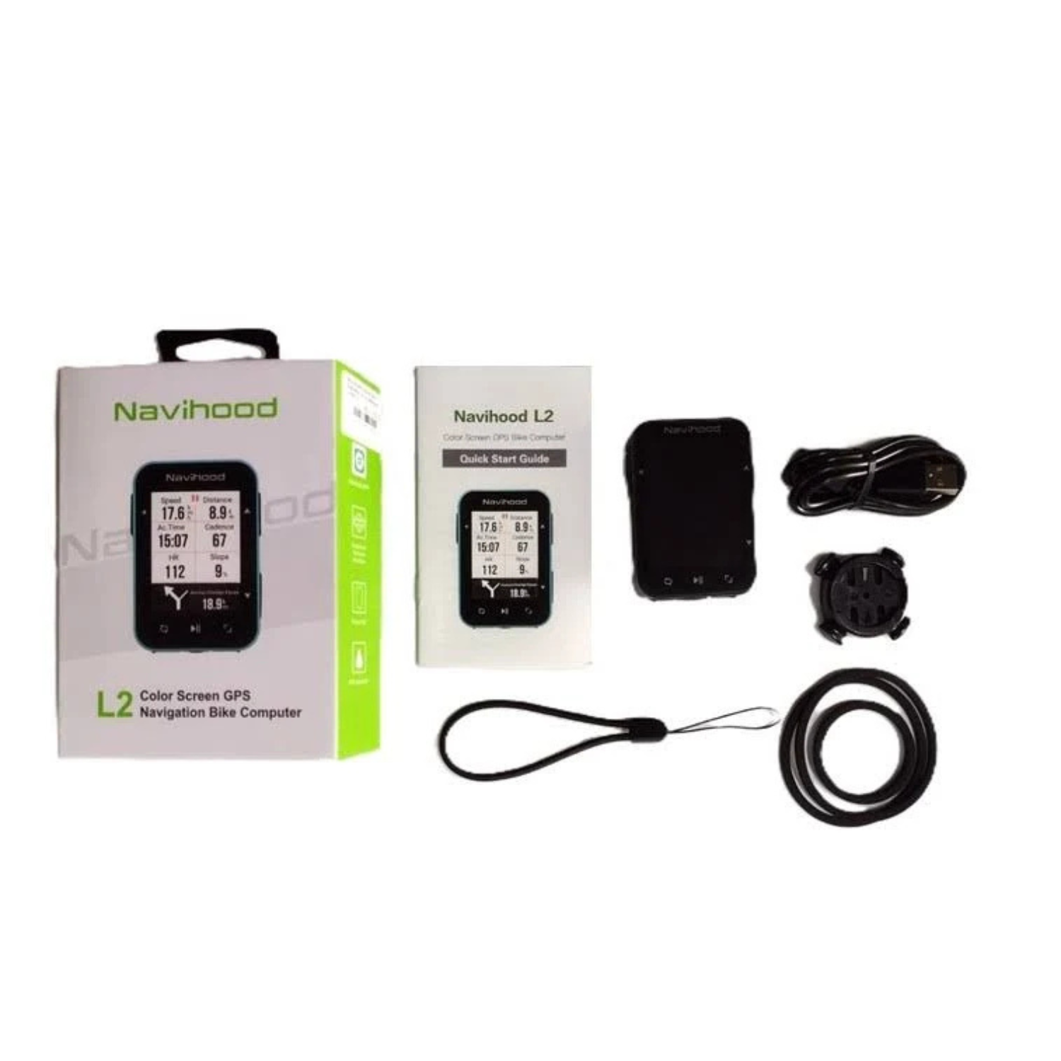 Ciclocomputador GPS Navihood L2 Preto